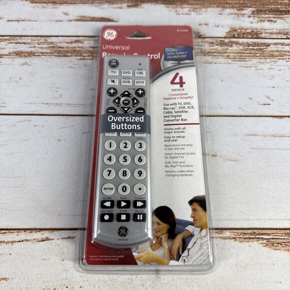 GE | Other | Ge Big Button Universal Remote Control 4 Devices All Major ...
